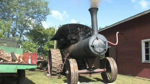 Steam Tractor Stock Footage ~ Royalty Free Stock Videos | Pond5