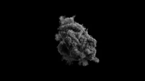 Smoke, steam explosion or puff animation... | Stock Video | Pond5