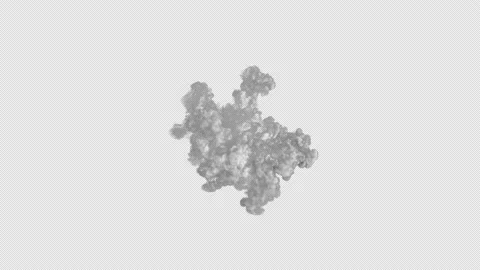 Smoke, steam explosion or puff animation... | Stock Video | Pond5