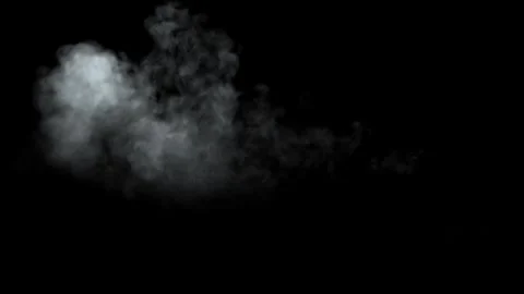 Smoke transition, blowing smoke in frame... | Stock Video | Pond5