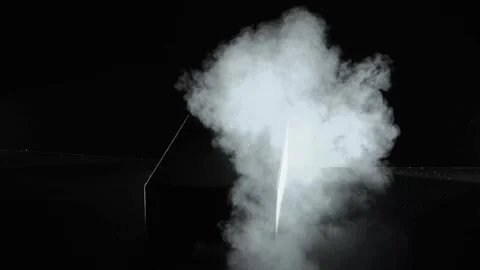 Smoke transition, reed smoke in frame, s... | Stock Video | Pond5