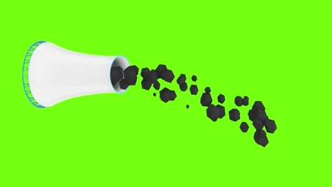 Smokestack 3D Animated Icon on Green Scr... | Stock Video | Pond5