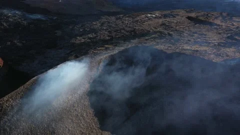 Smokey Dormant volcano aerial view, Moun... | Stock Video | Pond5