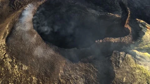 Smokey Dormant volcano aerial view, Moun... | Stock Video | Pond5