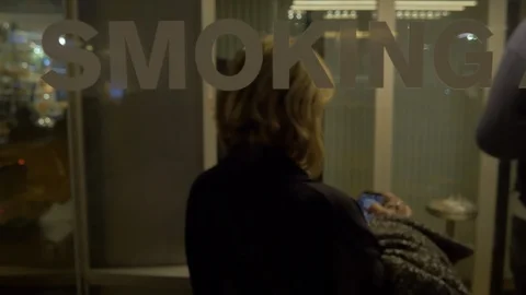 Smoking Area at the Airport. People smok... | Stock Video | Pond5