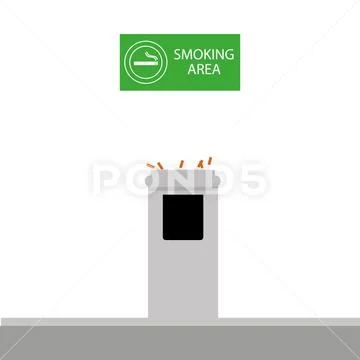 Smoking area. smoking area wallpaper. poster design. free space for ...