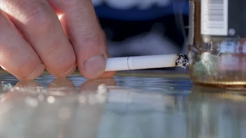 Smoking hash bots close up bottle toke. ... | Stock Video | Pond5