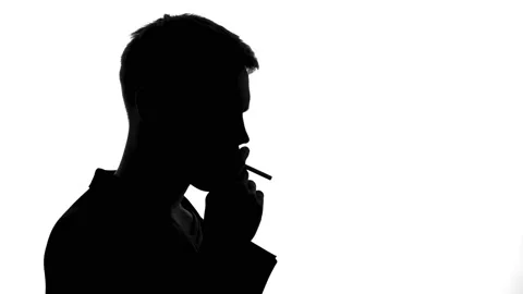 Smoking male coughing and throwing away ... | Stock Video | Pond5