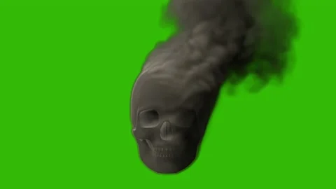 Skull Face Green Screen Stock Videos – Royalty-Free HD & 4K Videos