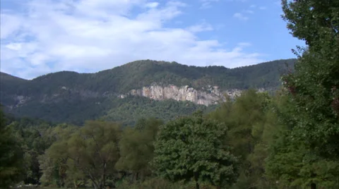Smoky Mountains Rock Formation Zoom In | Stock Video | Pond5