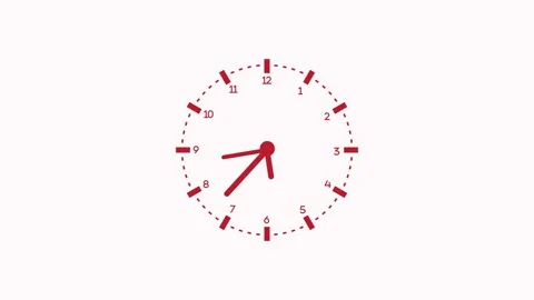 Smooth Analog Clock Animation with Rotat... | Stock Video | Pond5