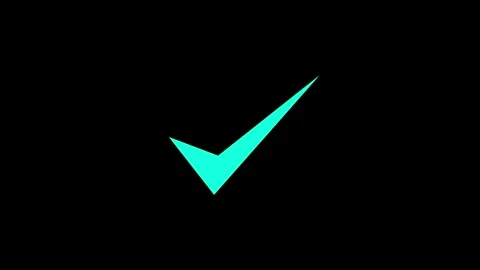 Smooth Animation of Check Mark Symbol Ap... | Stock Video | Pond5