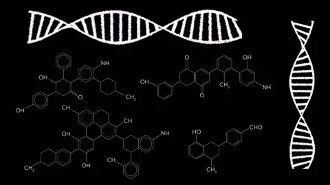 Smooth animation of chemical structures ... | Stock Video | Pond5