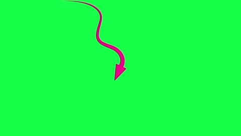 Smooth doodle arrow drop animation in 4K... | Stock Video | Pond5