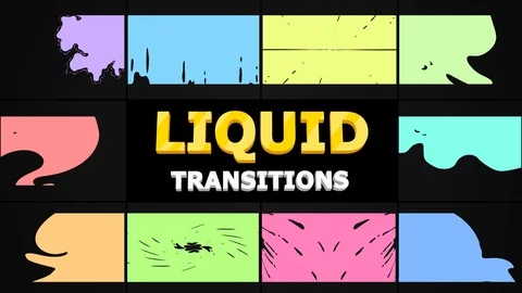 Smooth Liquid Transitions ~ After Effects #122372265