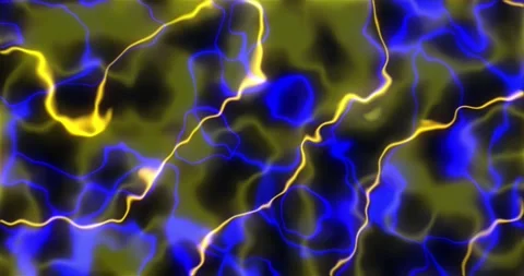 Smooth neon yellow blue psychedelic liqu... | Stock Video | Pond5