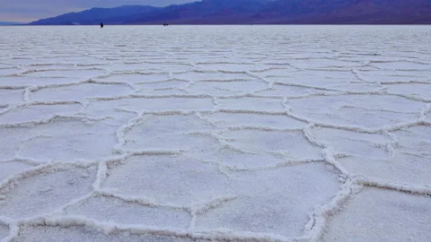 Smooth salt valley with cracked and swol... | Stock Video | Pond5