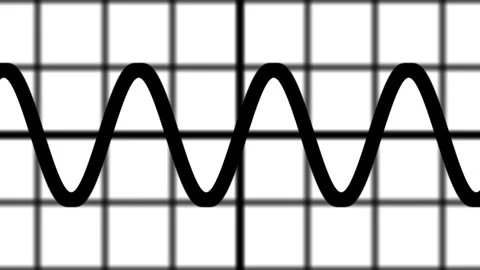 Smooth Wave Animation on Graph Paper | Stock Video | Pond5