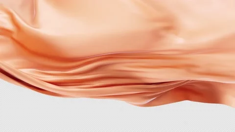 Smooth wave cloth background with alpha ... | Stock Video | Pond5