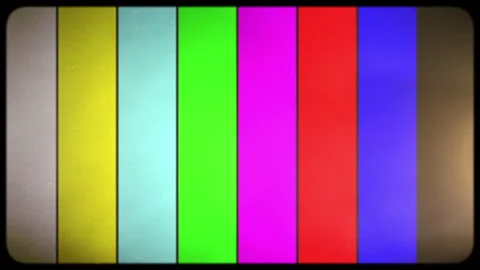 SMPTE color bars with effect kinescope r... | Stock Video | Pond5