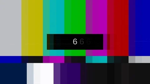 SMPTE color bars tv countdown go | Stock Video | Pond5