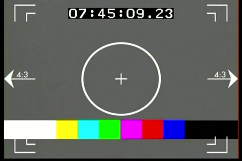 SMPTE TV Color bars test pattern vintage | Stock Video | Pond5