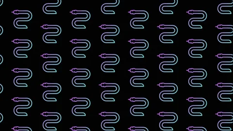 Snake Black Animated Loop Background 4K | Stock Video | Pond5