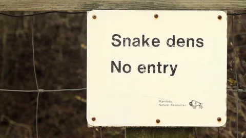 Snake Dens 065 - Snake Dens No Entry Sig... | Stock Video | Pond5