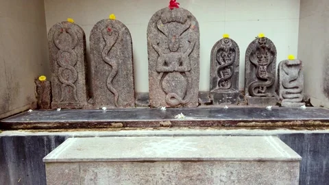 Snake God and Goddess at a Jain temple i... | Stock Video | Pond5