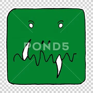 Snake head cartoon style emoji: Royalty Free #255212414