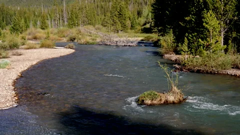 The Snake River flows through White Rive... | Stock Video | Pond5