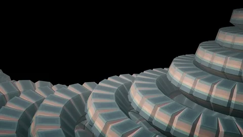 snake worm spine like 3d native striped ... | Stock Video | Pond5