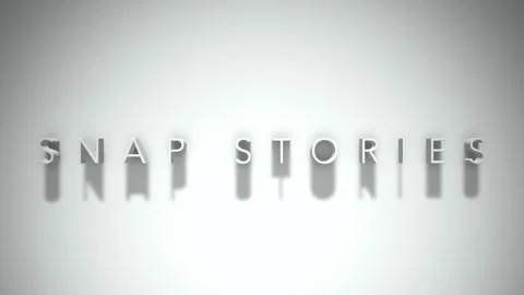 snap stories 3D title animation white te... | Stock Video | Pond5