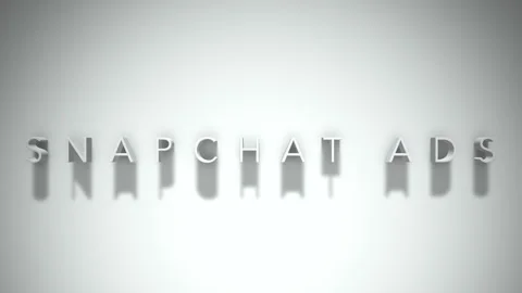snapchat ads 3D title animation white te... | Stock Video | Pond5