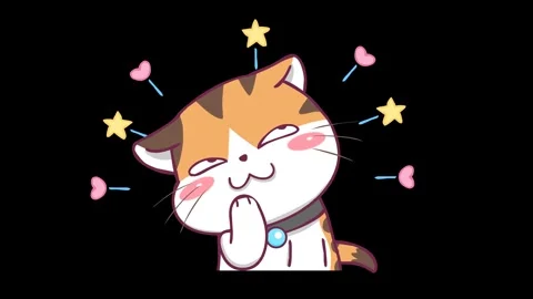 Animated Laughing Cat