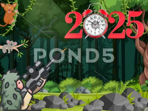 Sniper: Forest Strike - 2025 Target ~ Clip Art #297862355