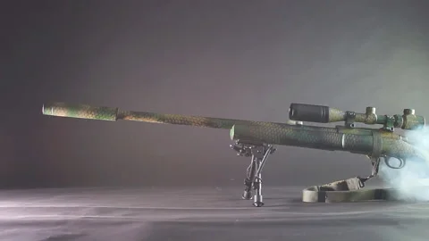 Sniper Rifle With Silencer Wallpaper