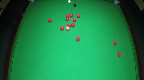 Snooker Table Top View Stock Video Footage | Royalty Free Snooker Table ...
