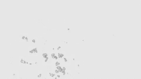 Snow blowing explosion isolated on alpha... | Stock Video | Pond5