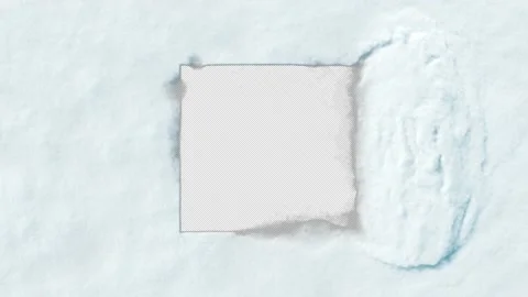 Snow blowing transition reveal on alpha ... | Stock Video | Pond5