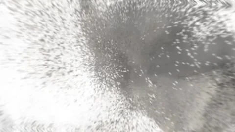 Snow blowing transition reveal on alpha ... | Stock Video | Pond5