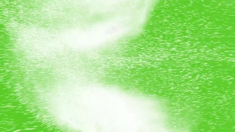 Snow blowing transition reveal on green ... | Stock Video | Pond5