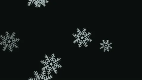 Snow crystals winter particles animation... | Stock Video | Pond5