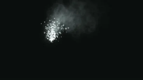 Snow crystals winter particles animation... | Stock Video | Pond5