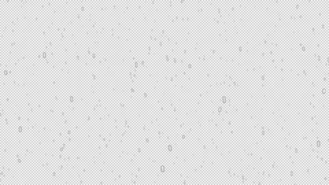 Snow falling animation on transparent ba... | Stock Video | Pond5