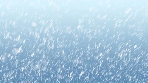 Snow falling on blue screen background | Stock Video | Pond5