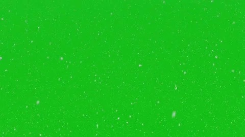 Snow falling effect on green screen | Stock Video | Pond5