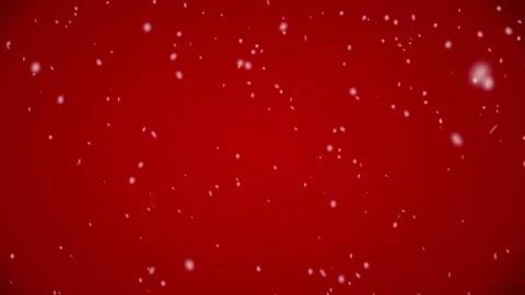 Snow Falling effect on red background | Stock Video | Pond5