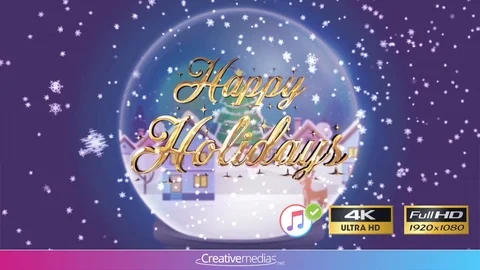 After Effects: Snow Globe Reveal - After Effects Template #99520162