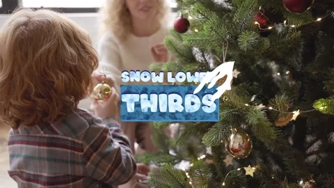 Snow Lower Thirds | After Effects ~ After Effects #256131641